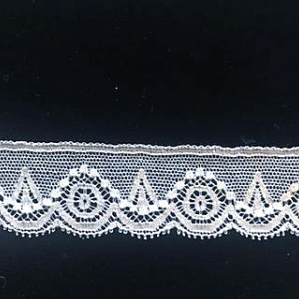 L-27 White - Lace Edging - 22mm with Fan Art Deco Design. – Cotton On ...